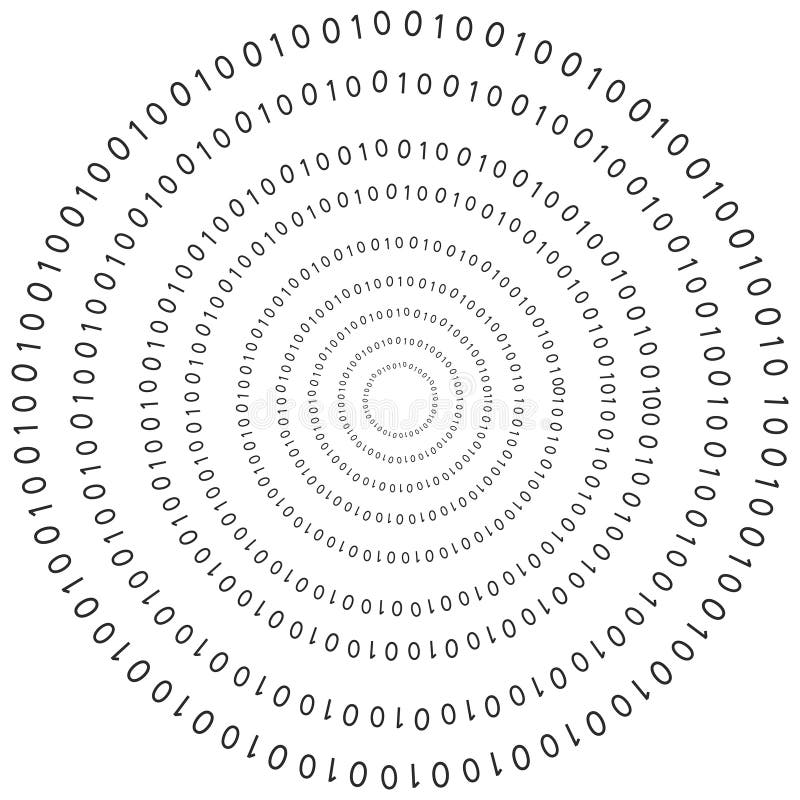 Abstract Technology Binary Code Background.Digital Binary Data and ...