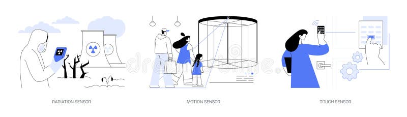 Sensing Technology Abstract Concept Vector Illustrations. Stock Vector ...