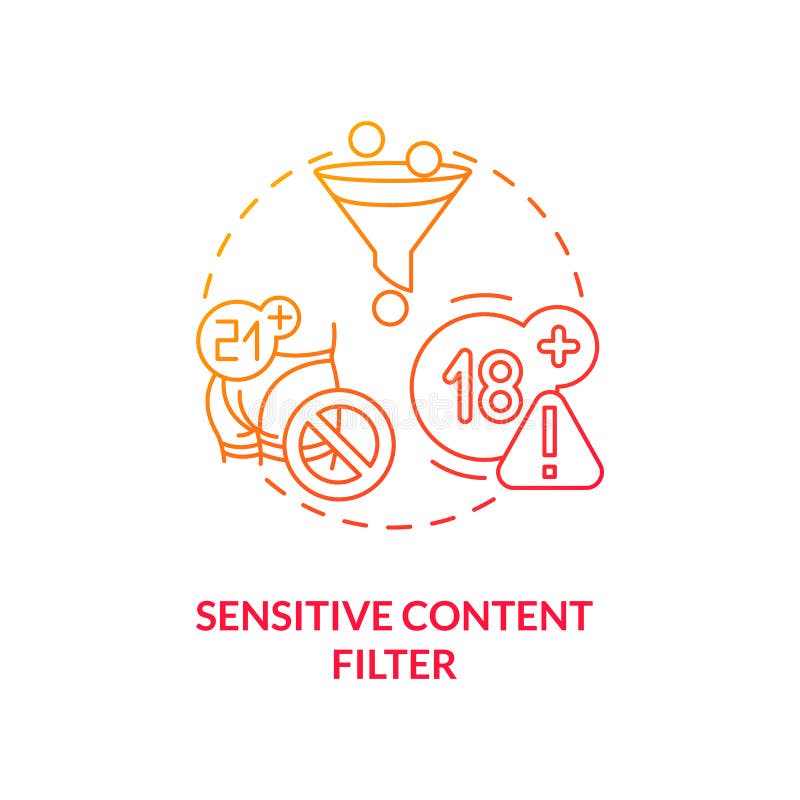 Sensitive Content. Eye Crossed Sign for Media Content Stock Vector ...