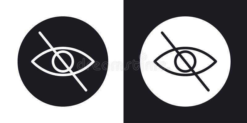 Sensitive Contentline in Thin Line Black Color. Flat Simple Vector ...