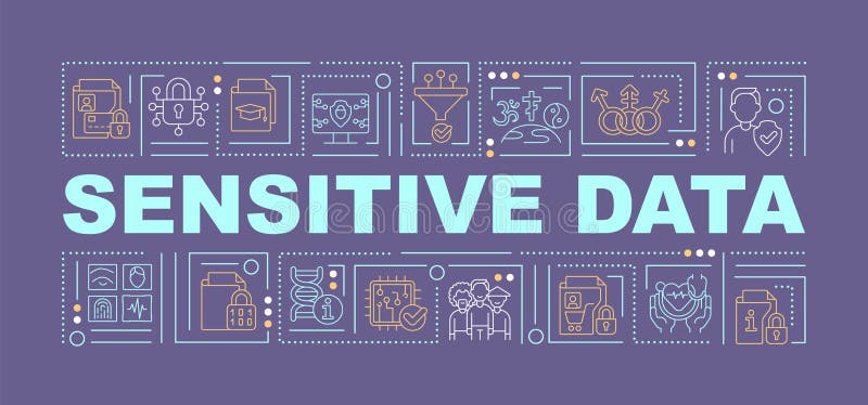 Sensitive Information Word Concepts Purple Banner Stock Vector ... Sensitive Information Word Concepts Purple Banner Stock Vector ...