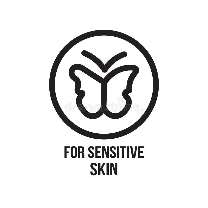 For Sensitive Skin Icon Outline Vector for Web Ui Stock Vector ...
