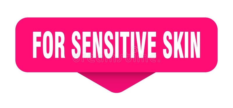 For Sensitive Skin Sticker. for Sensitive Skin Sign on Transparent ...