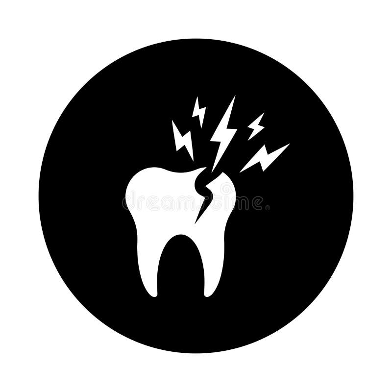 Sensitive, Teeth, Tooth Icon. Black Vector Sketch Stock Illustration ...