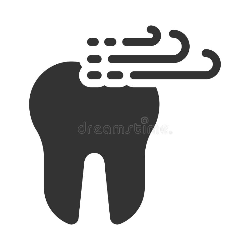 Sensitive tooth icon stock vector. Illustration of toothache - 263142005
