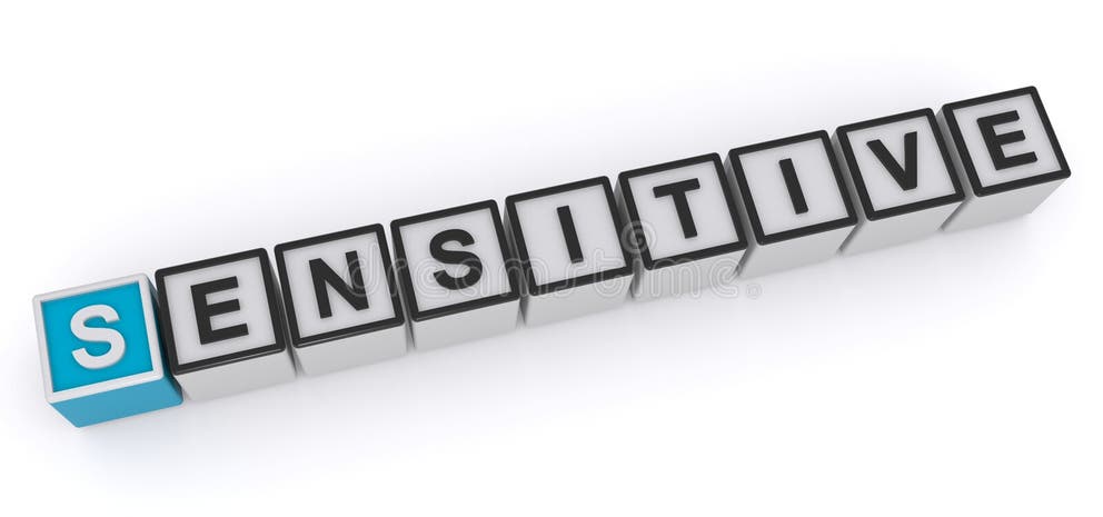 Sensitive word block stock photo. Image of lettering - 182029298