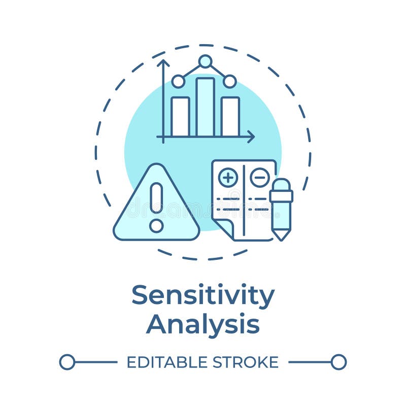 Sensitivity Analysis Soft Blue Concept Icon Stock Vector - Illustration ...