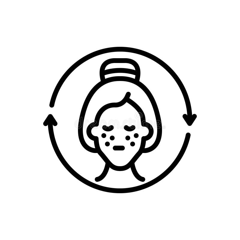 Black Line Icon for Sensitivity, Susceptibility and Reactivity Stock ...