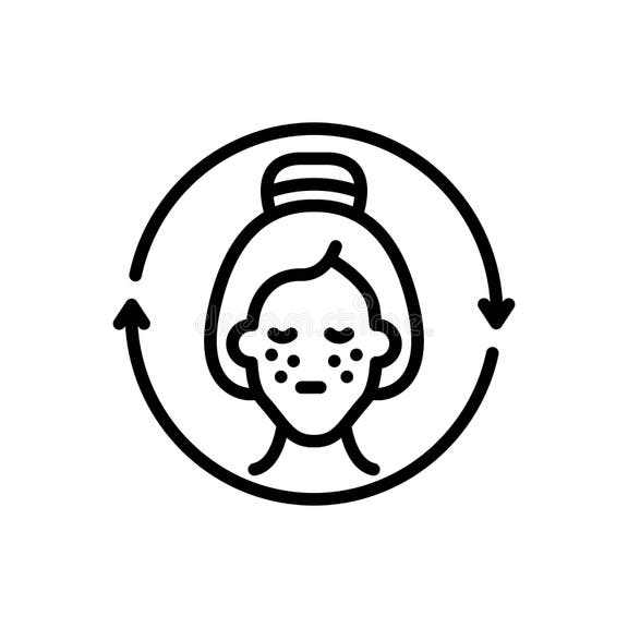 Black Line Icon for Sensitivity, Susceptibility and Reactivity Stock ...