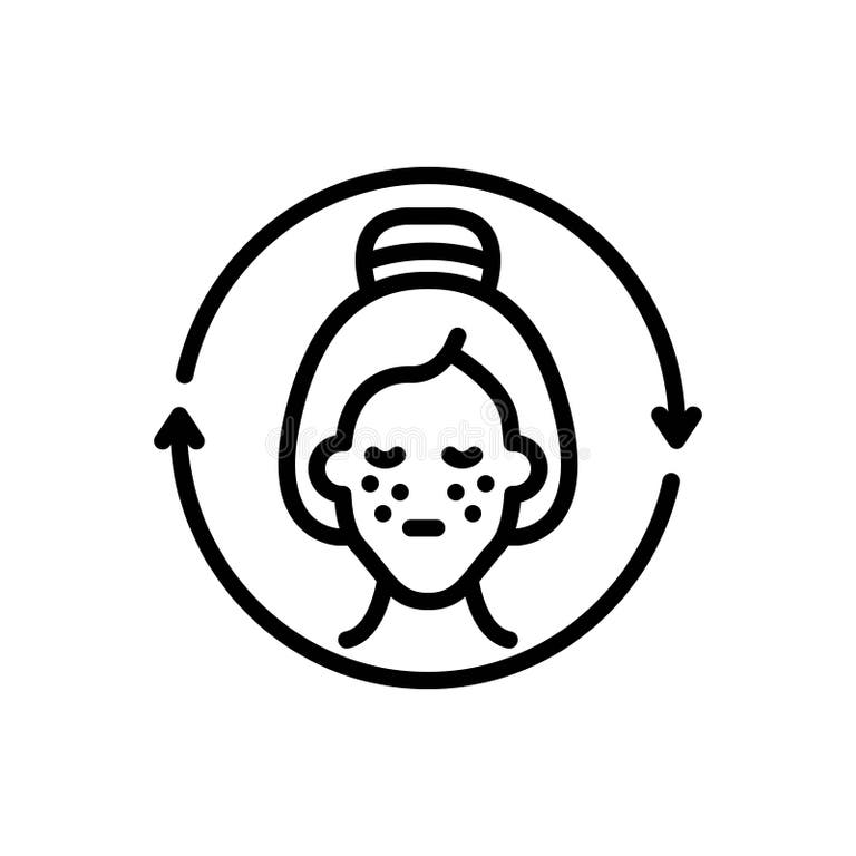 Black Line Icon for Sensitivity, Susceptibility and Reactivity Stock ...