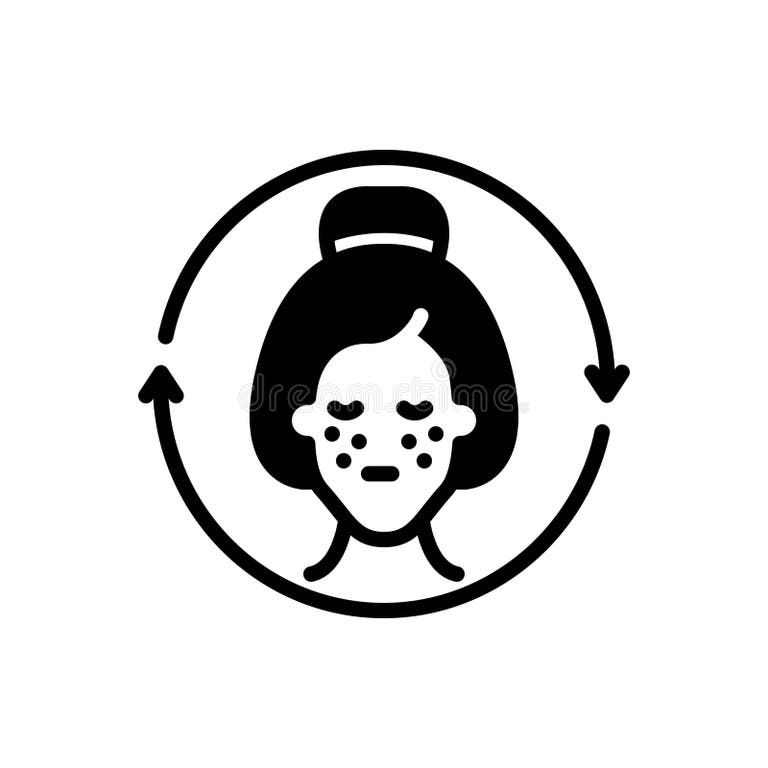 Black Solid Icon for Sensitivity, Reactivity and Sentiment Stock Vector ...