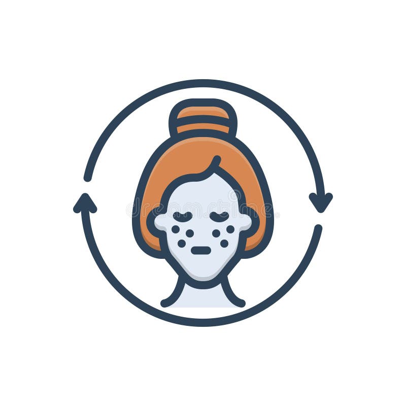 Color Illustration Icon for Sensitivity, Susceptibility and Sentiment ...