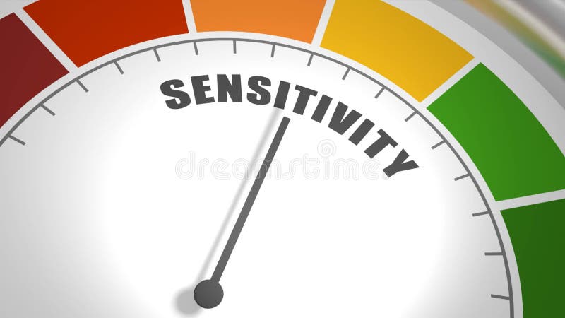 Sensitivity Measuring Device with Arrow and Scale. 3D Render Stock Footage - Video of assistance ...