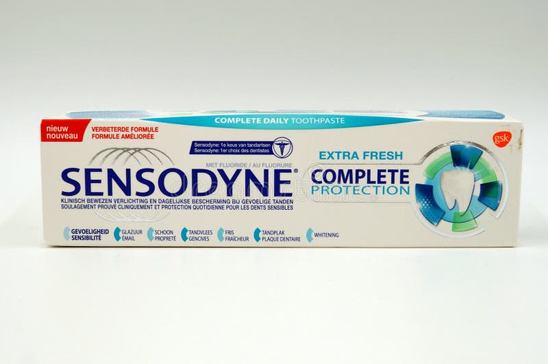 Sensodyne Complete Protection Toothpaste. Editorial Photo - Image of ...