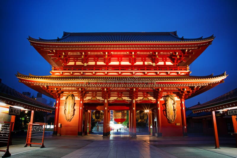Sensoji-Tempel Tokyo stockfoto. Bild von japan, blau - 75013438