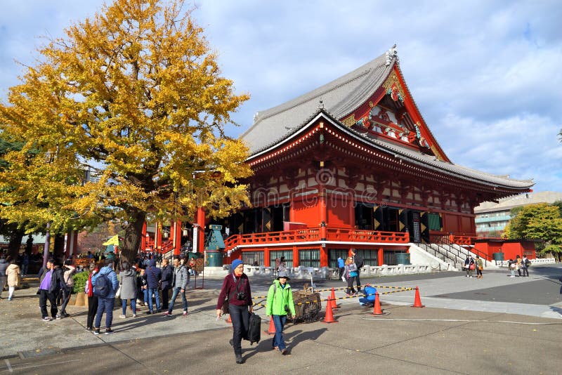 Sensoji Tempel, Tokyo redaktionelles foto. Bild von gebäude - 97227856