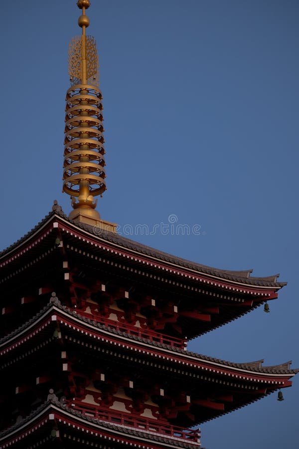 Sensoji temple editorial stock image. Image of skyscraper - 313238679