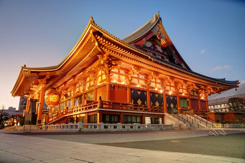 Sensoji temple,Tokyo editorial stock image. Image of night - 51529959