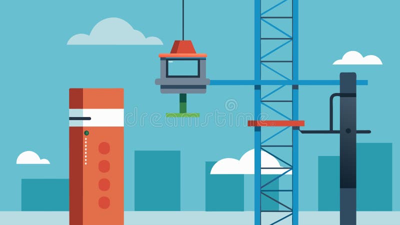 A Sensor Attached To a Scaffolding Pole Continuously Tracking the ...