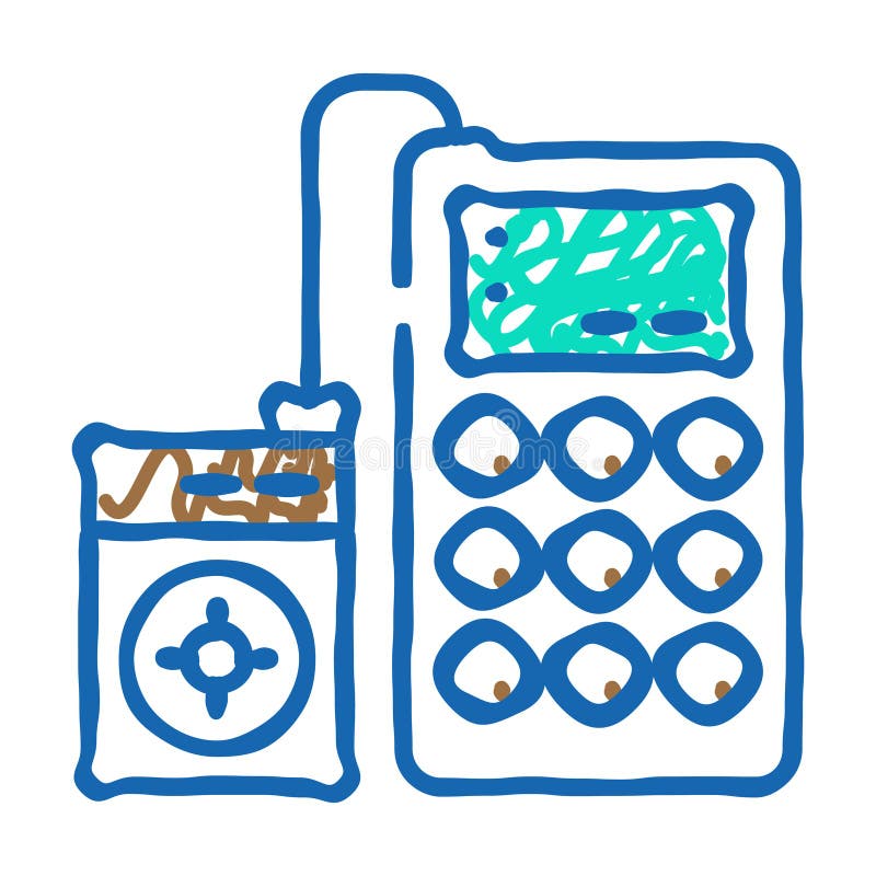 Calibration Electronics Doodle Icon Sketch Vector Stock Illustrations ...