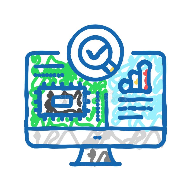 Calibration Electronics Doodle Icon Sketch Vector Stock Illustrations ...