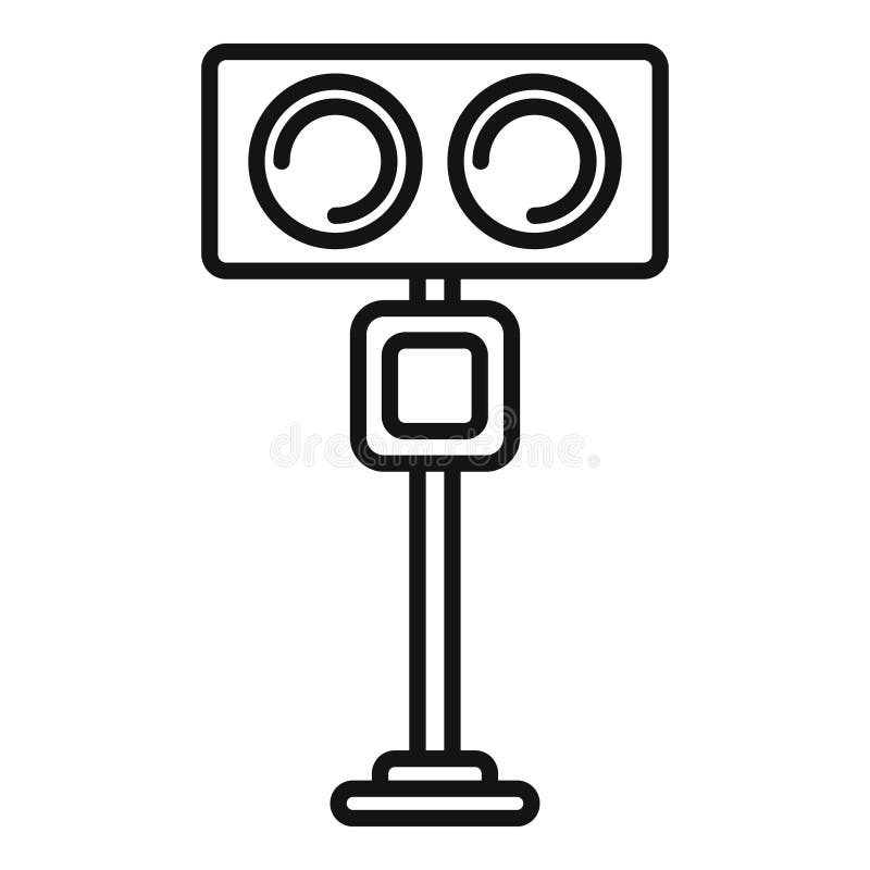 Sensor Detector Icon Outline Vector. Road Safe Traffic Stock Vector ...