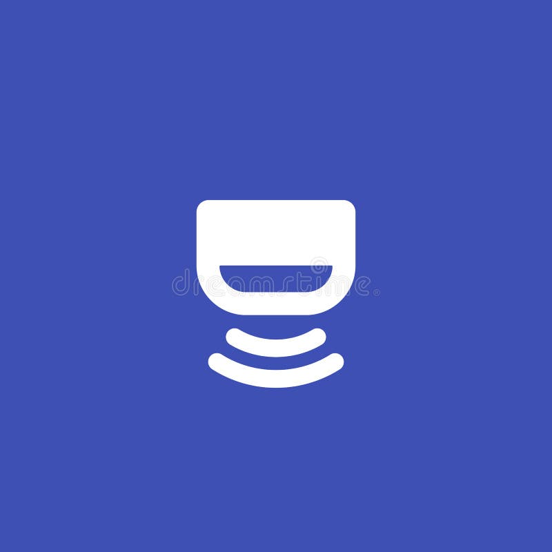 Sensor Detector CO2 Icon on White Background. Co2 Sensor Sign. Laser ...