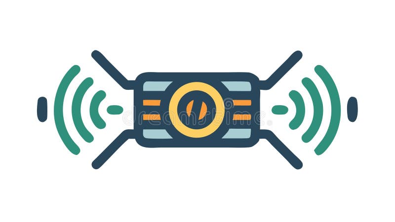 Sensor Device with Wireless Connectivity, Vector Design Generative AI ...
