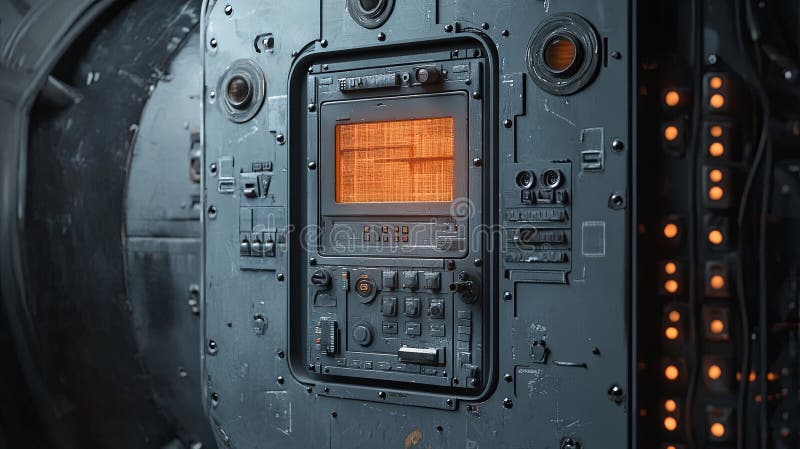 Sensor Embedded into Air Recovery System Panel . Stock Image - Image of ...