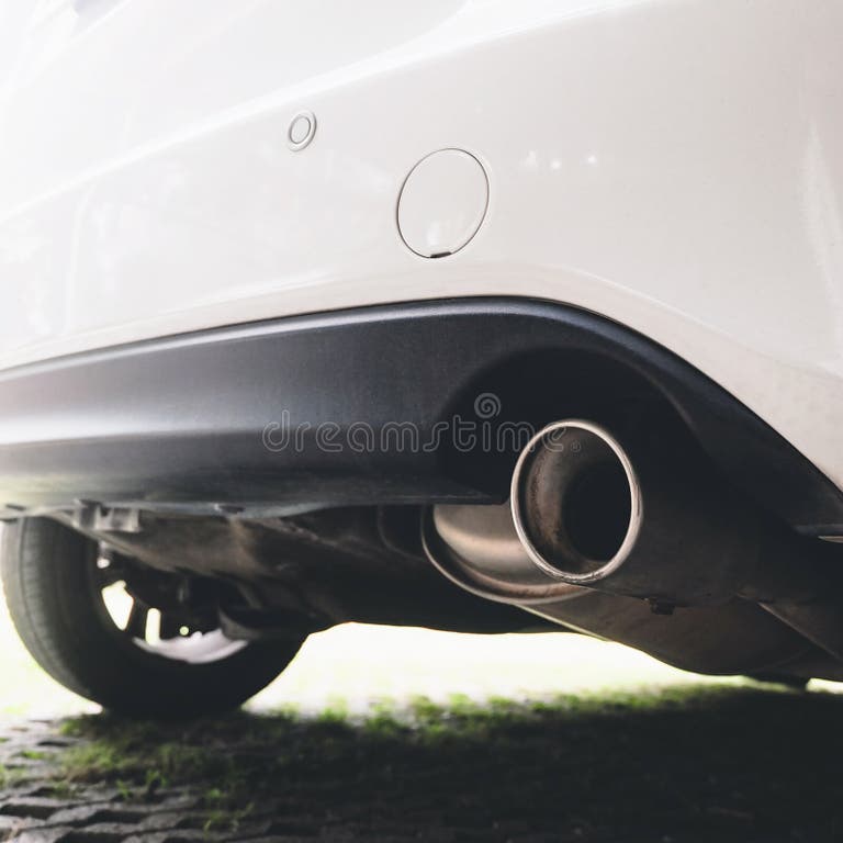 Sensor and Exhaust Pipe of the Car Stock Photo - Image of pipe ...