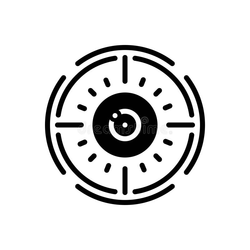 Black Solid Icon for Sensor, Device and System Stock Vector ...