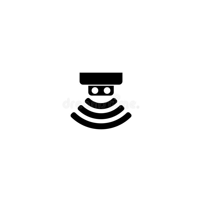 Sensor Logo Icon with Shadow Stock Illustration - Illustration of ...