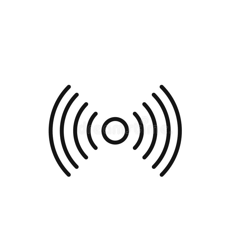 Sensor Icon Logo Sign Vector Outline Stock Vector - Illustration of ...