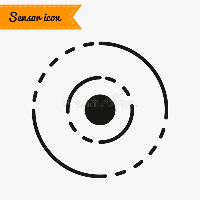 Sensor Icon Monochrome Style Design From Machine Learning Collection Ux And Ui Pixel Perfect