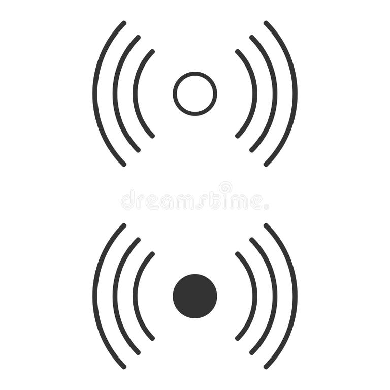 Sensor Icon. Range Motion Symbol. Sign Technology Vector Stock Vector ...