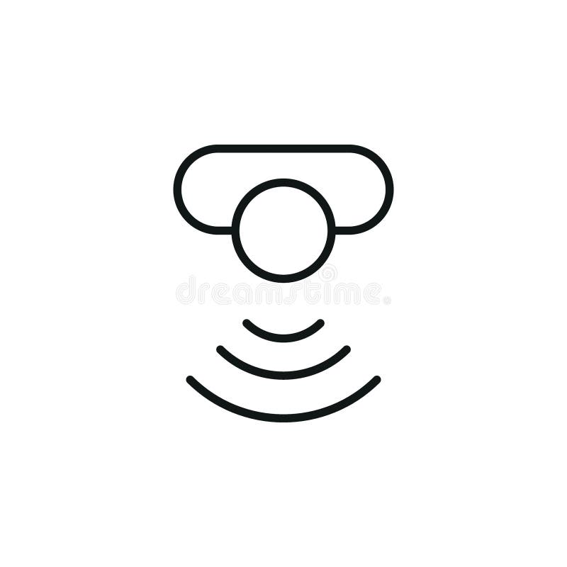 Sensor icon vector stock vector. Illustration of television - 348391077