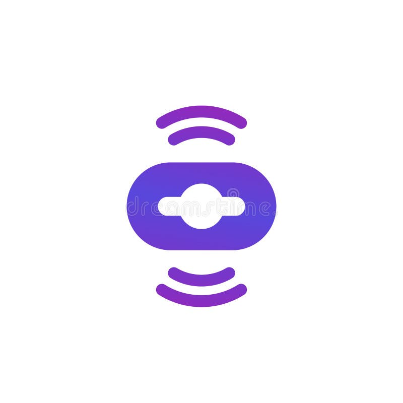 Sensor icon, vector stock vector. Illustration of white - 177746456