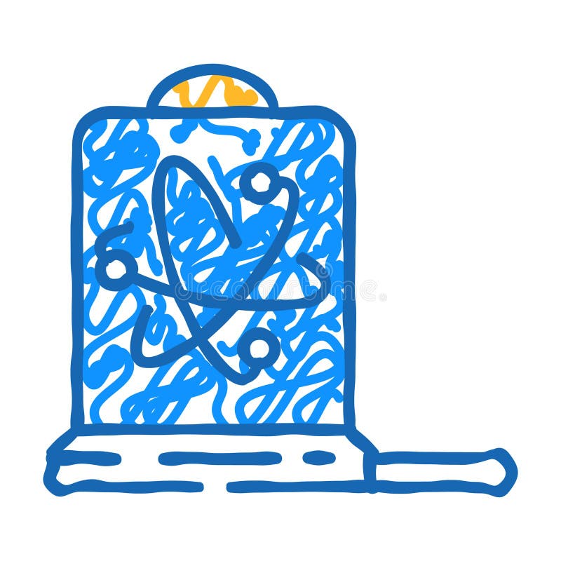 Sensor Quantum Technology Icon Doodle Illustration Stock Vector ...