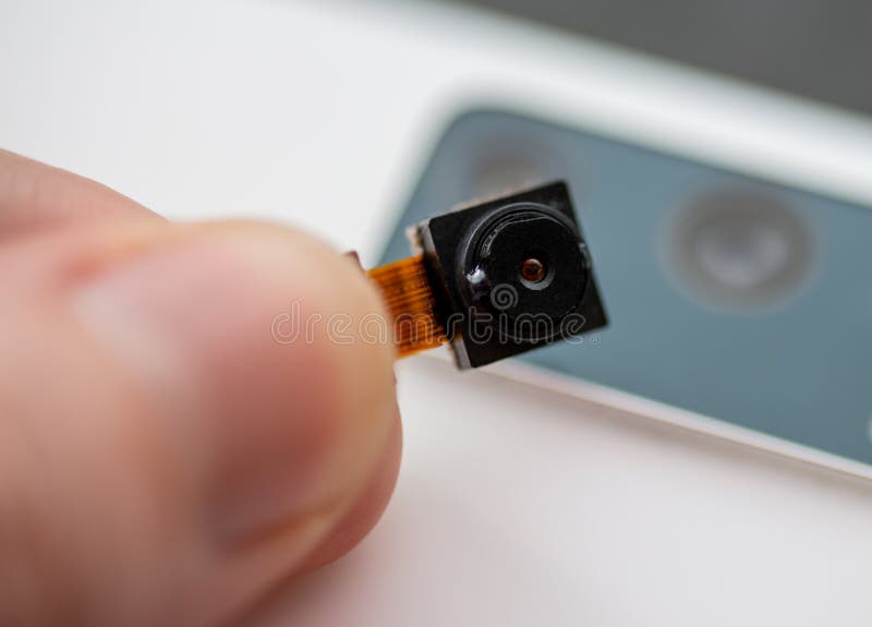 Sensor of a Smartphone Camera. Stock Image - Image of irfilter, sensors ...