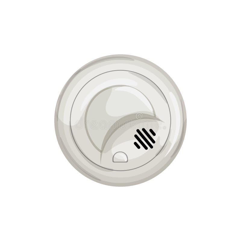 Sensor Smoke Detector Cartoon Vector Illustration Stock Illustration ...