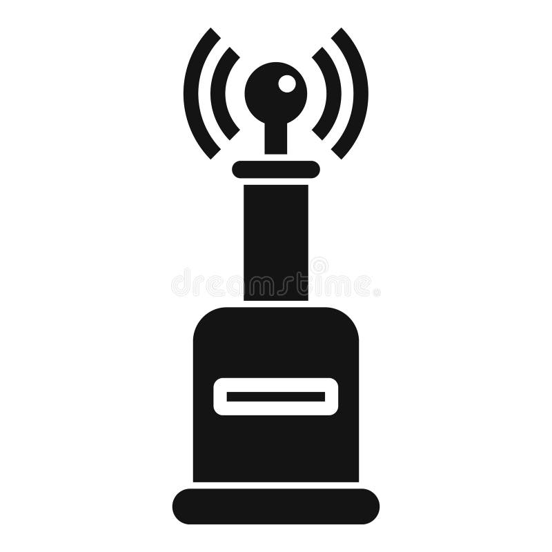 Sensor Tower Emitting Wifi Signal Icon Simple Style Stock Illustration ...