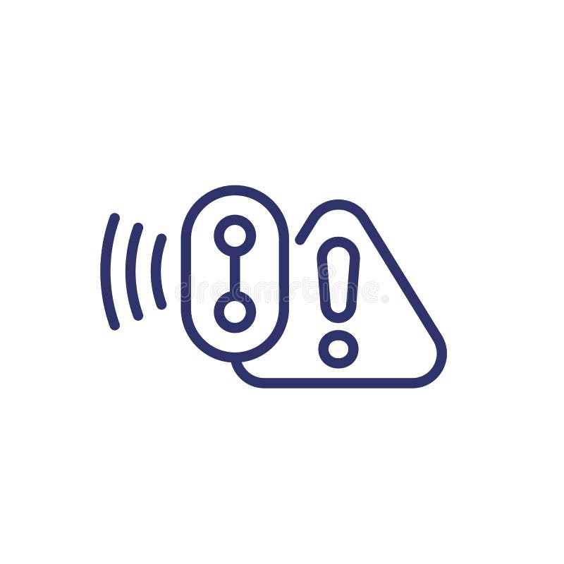 Sensor Icon on White, Vector Stock Vector - Illustration of design ...