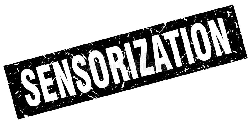 Sensorization - Red Grunge Rubber, Stamp Stock Illustration ...