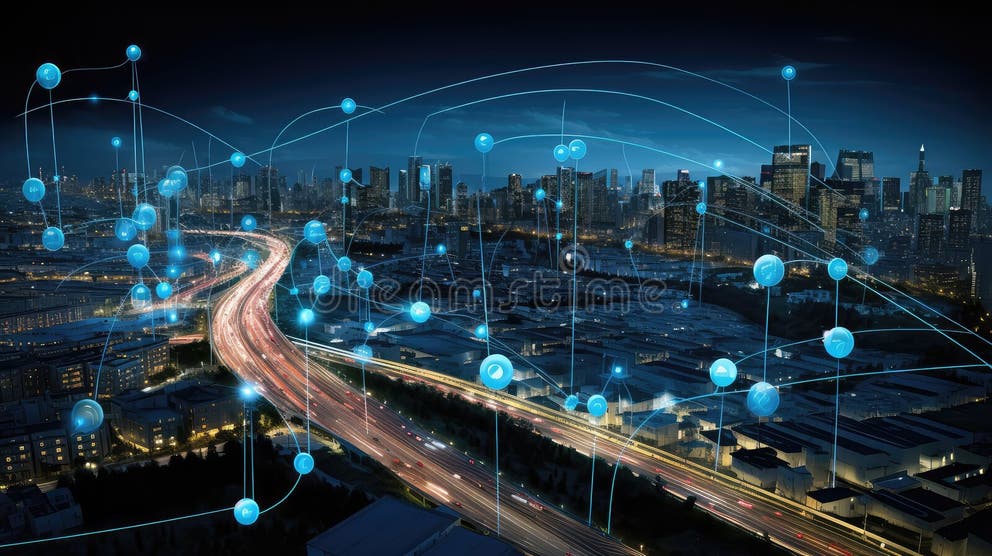 Sensors data fusion stock illustration. Illustration of traffic - 360880176