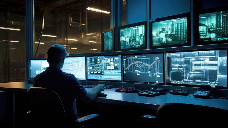 Sensors Operational Technology Stock Illustration - Illustration of ...