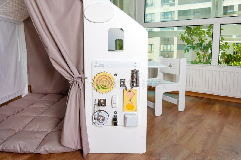 Sensory Activity Board with Locks, Switches, Components Designed To ...