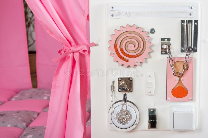 Sensory Activity Board with Locks, Switches, Components Designed To ...