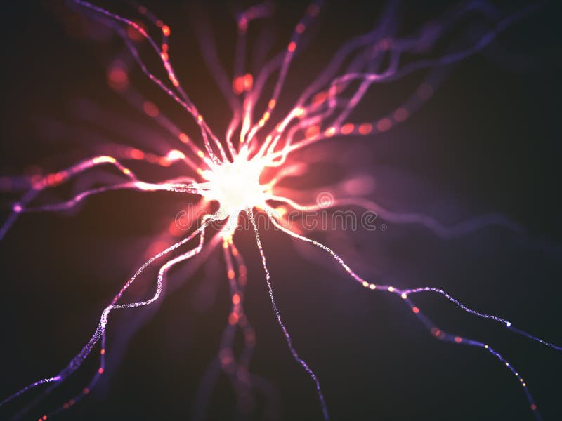 Sensory Neuron Axon Electrical Pulse Stock Image - Image of ...