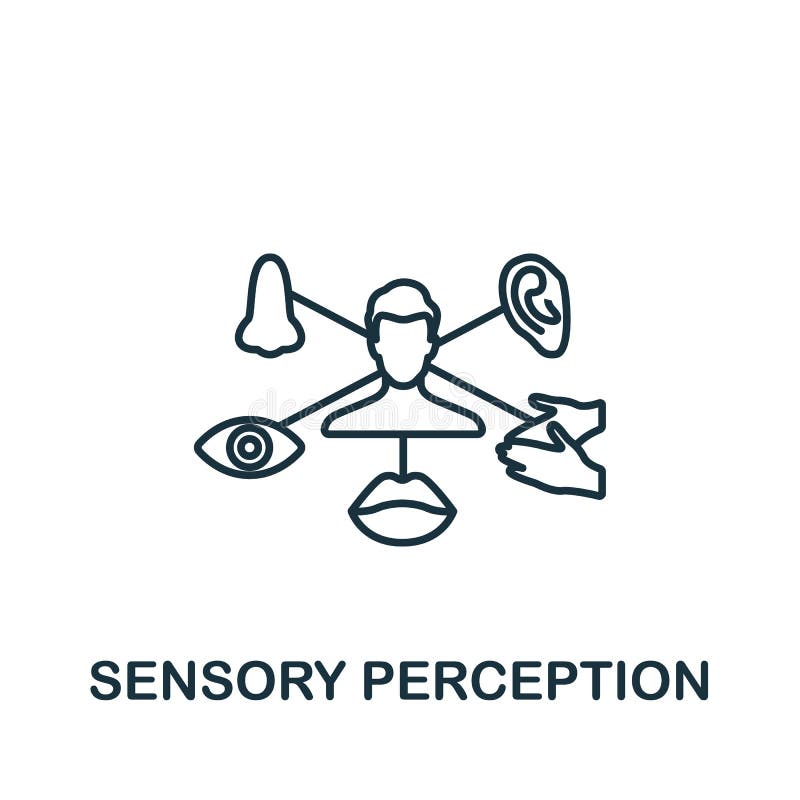 Sensory Perception Icon. Line Simple Personality Icon for Templates ...