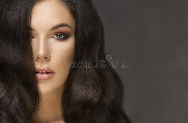 Sensual Beautiful Brunette Woman Stock Image Image Of Hairstyle Body